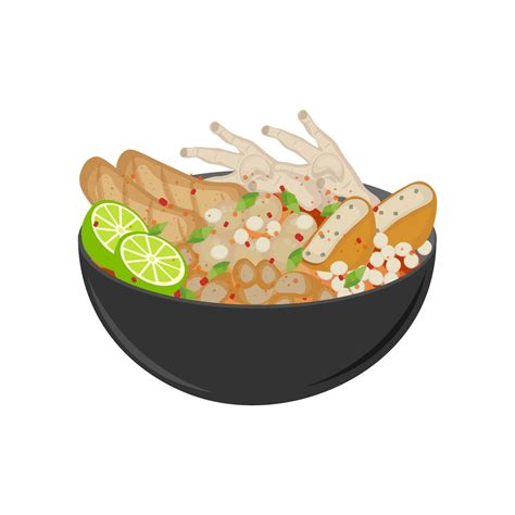 Fresh Baso Aci Or Bakso Aci With Chicken Feet Illustration Logo 25945561 Vector Art At Vecteezy