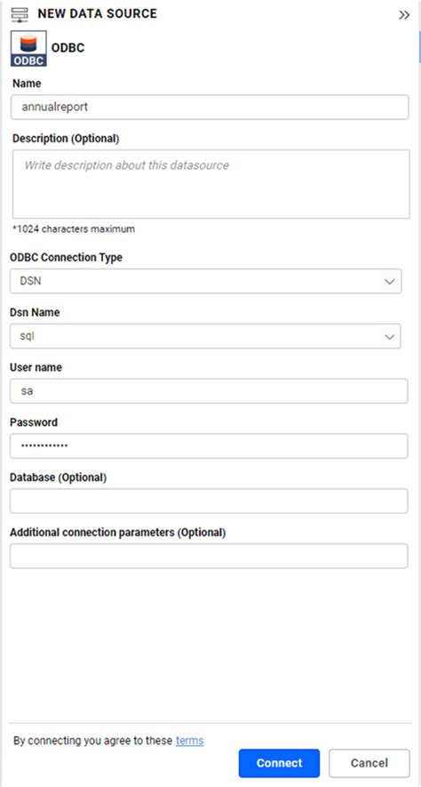 how to connect the microsoft access database through odbc in bold bi