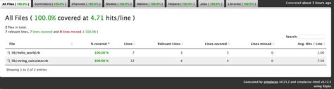 Ruby Simplecov Not Generating Reports In Gitlab In Proper Format Stack Overflow