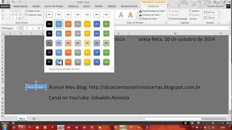 Efeito Blink Na Célula Excel 2013 Tutorial 1 Youtube