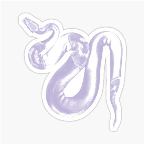 The Purple Python Sticker For Sale By Spacepython Redbubble