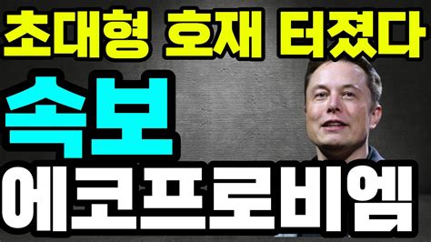 에코프로비엠 🔥속보 초대형 호재 터졌다 에코프로비엠 에코프로비엠주가 에코프로비엠주가전망 박순혁 Youtube