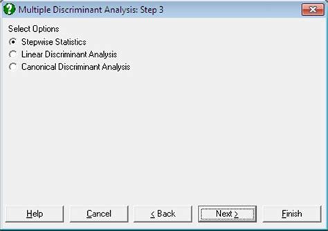 unistat statistics software multiple discriminant analysis
