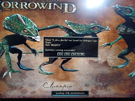 Crashunable To Find Dialog Topics Outside Of Openmw Tamriel Rebuilt