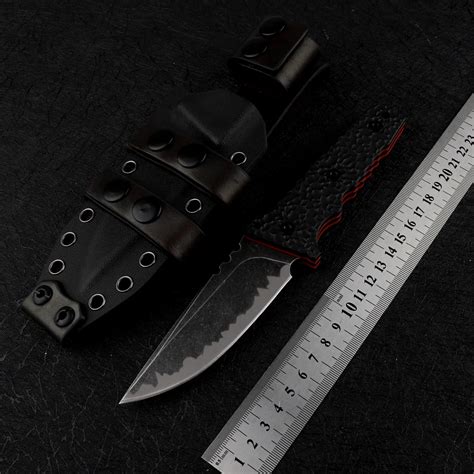 야외 사냥 스트레이트 나이프 G10 핸들 Dc53 강철 고정 블레이드 전술 K 칼집 생존 캠핑 자기 방어 Edc 도구 Aliexpress