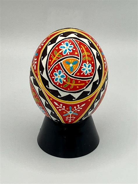 Pysanka Egg Chicken Pysanka Ukrainian Easter Egg Pysanky Decorative Eggshell Egg Art