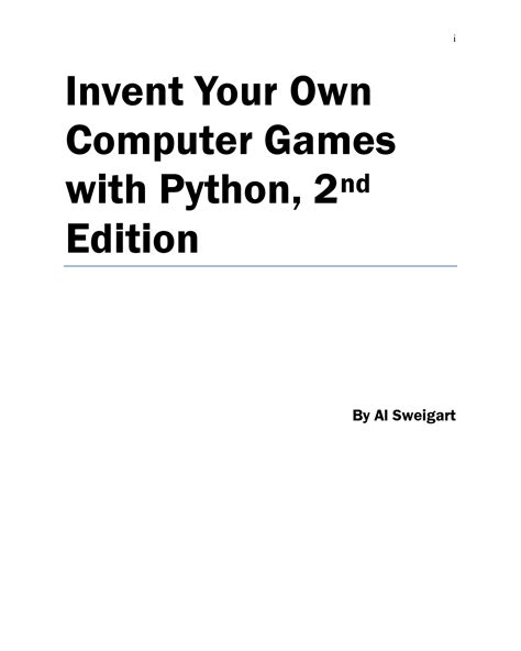 Solution Invent Your Own Computer Games With Python Studypool