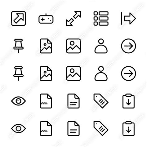 font awesome icons pack 이미지 1074490414 게티이미지뱅크