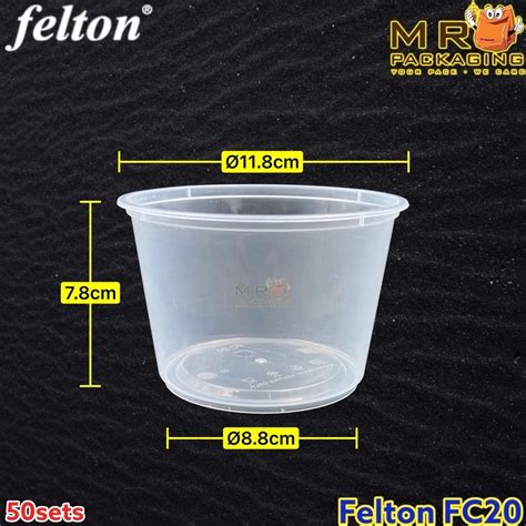 20oz Round PP Container Lid 50sets 20 Oz Disposable Plastic Food Box ABBA Ware A20