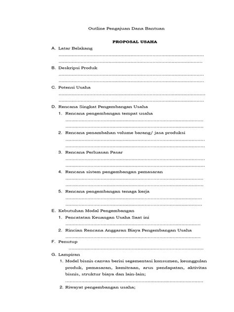 Outline Proposal Pdf