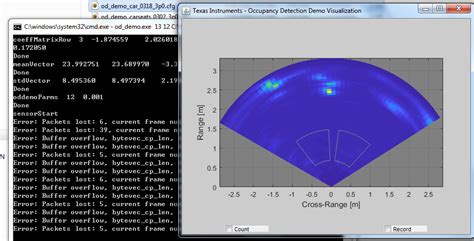 Iwr1642boost Issue Of Running Occupancy Detection Demo Automotive Toolbox 120 Sensors