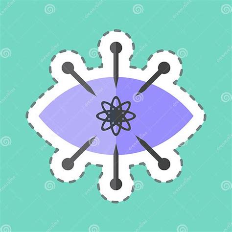 Sticker Line Cut Observation Suitable For Data Analytics Symbol