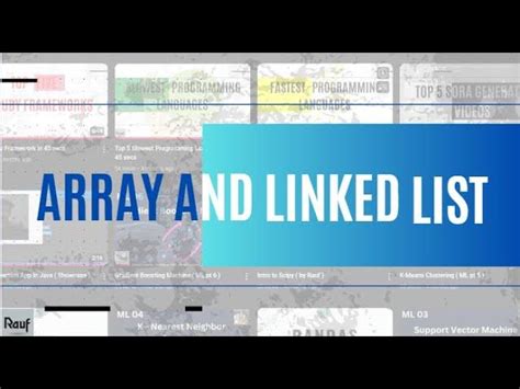 Abdul Rauf On Linkedin Introduction To Data Structures In C 2 Array And Linked List