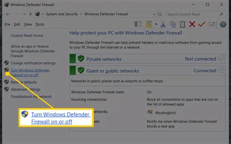 How To Disable The Windows Firewall