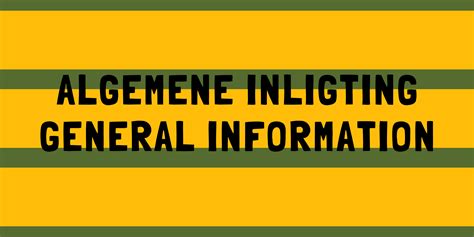 Algemene Inligting General Information Ladybrand High School