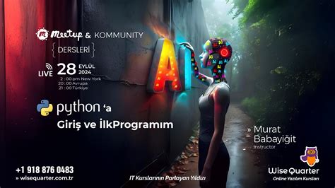Python a Giriş ve İlk Programım Kommunity