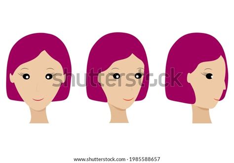 Silhouette Girl Three Projections Stock Illustration 1985588657
