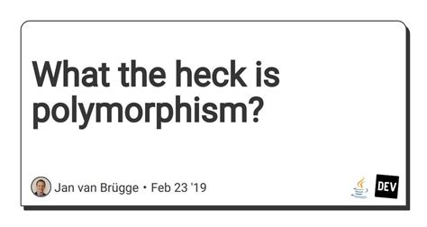 What The Heck Is Polymorphism Rhaskell