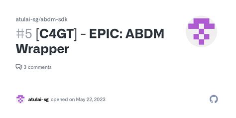 C GT EPIC ABDM Wrapper Issue Atulai Sg Abdm Sdk GitHub