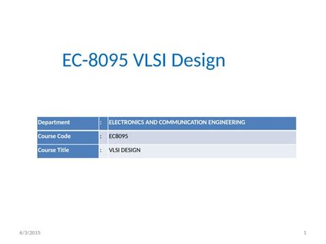 Ids Vs Vds Relation In Mosfet Vlsi Design Pptx