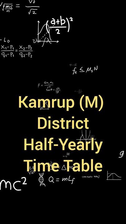 Kamrup M District Half Yearly Exam 2024 25time Table Itzrafiq Class10 Class9 Seba Assam
