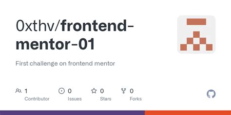Github 0xthv Frontend Mentor 01 First Challenge On Frontend Mentor
