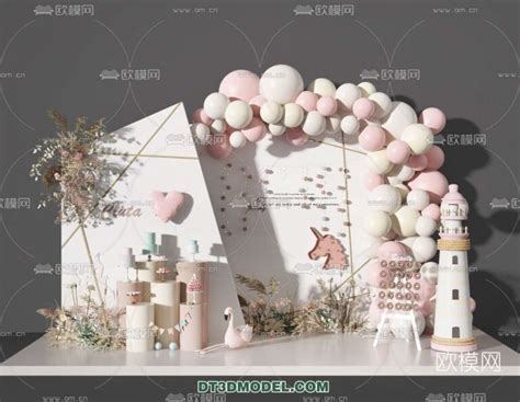 Sketchup Backdrop TiỆc CƯỚi 2 Dt 3d Model