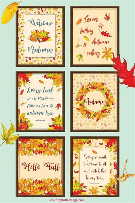 6 Free Autumn Printables