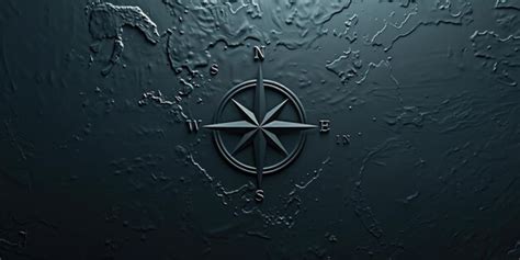 Navigator With Compass And Map Premium Ai Generated Image