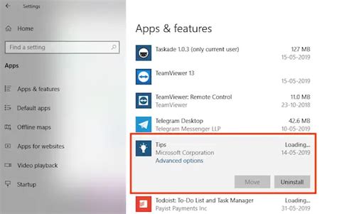 How To Uninstall Tips App In Windows