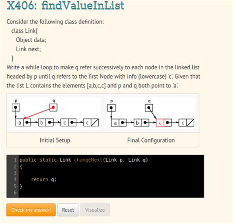 Solved X406 Findvalueinlist Consider The Following Class