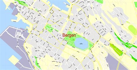Bergen Tourist Map 60 Photos
