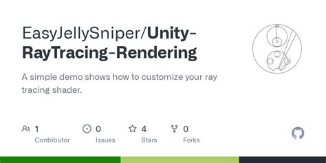 github easyjellysniper unity raytracing rendering a simple demo