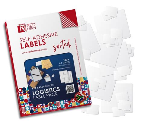 Redfern A4 Self Adhesive Labels Pack2 45up And 6up 100 Sheets Shop Today Get It Tomorrow