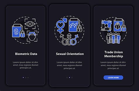 Night Mode Onboarding Examples For Mobile App Marketing Trends Vector Template Download On Pngtree