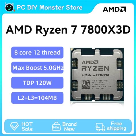 New Amd Ryzen X D Cpu Ryzen Processor Core Thread W Nm Socket Am Procesador
