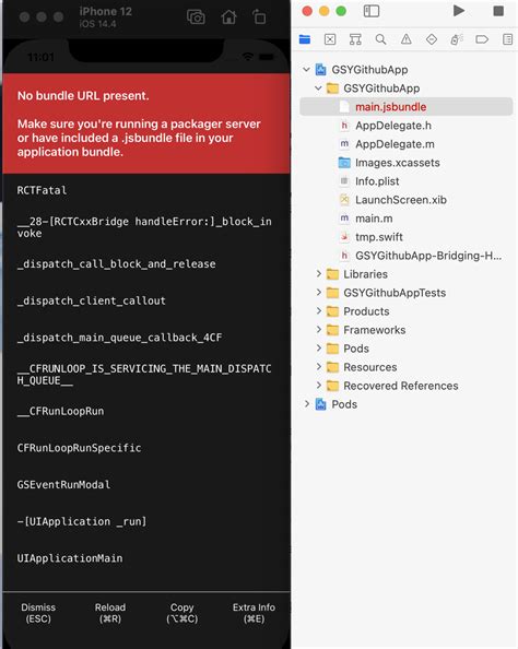 Can Not Found Main Jsbundle Issue CarGuo GSYGithubAPP GitHub