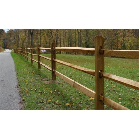 Pine Log Fence