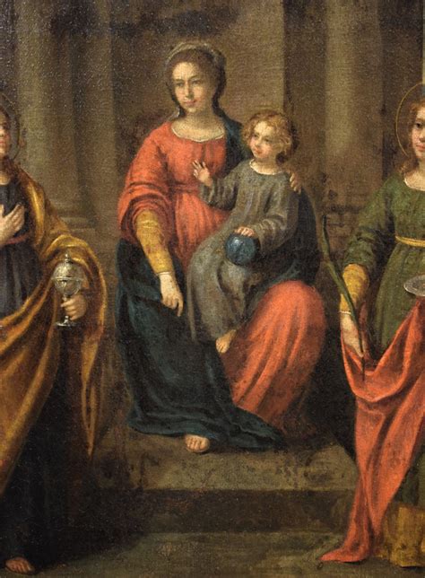 Sacred Conversation Lombard School Late Of The 16th Century Ref104677
