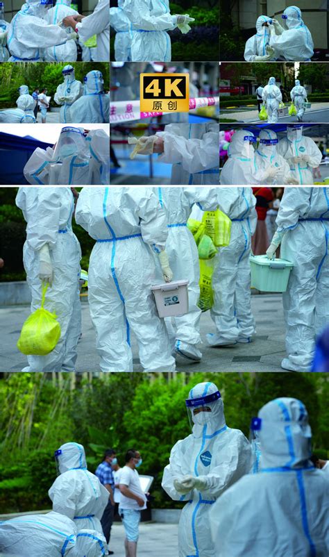 新冠疫情抗疫人员穿防护服抗击疫情视频素材下载编号8618258光厂vj师网