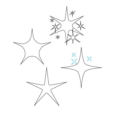 How To Draw Stars Step By Step