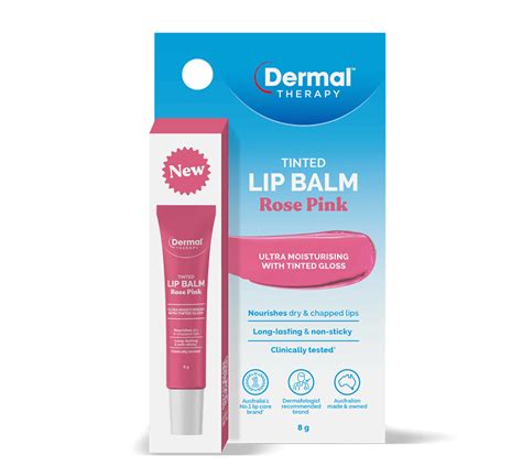Tinted Lip Balm Rose Pink Dermal Therapy Au