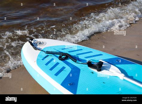 Details Of A Stand Up Paddle Board Lying On The Beach Stand Up Paddle Board Stock Photo Alamy