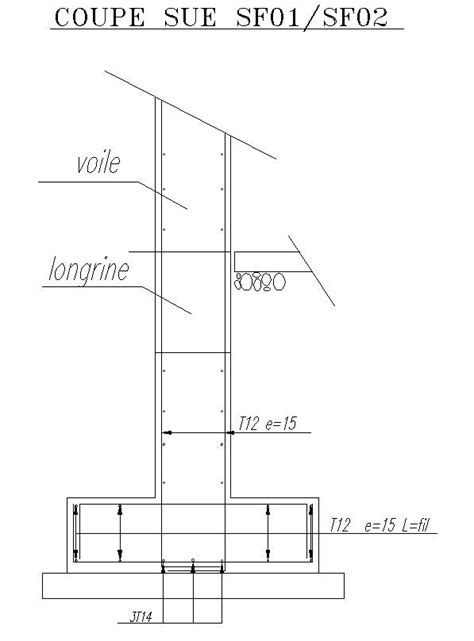 2d Design Of Cross Section Of Footing With Reinforcement Details In Autocad 2d Drawing Cad File