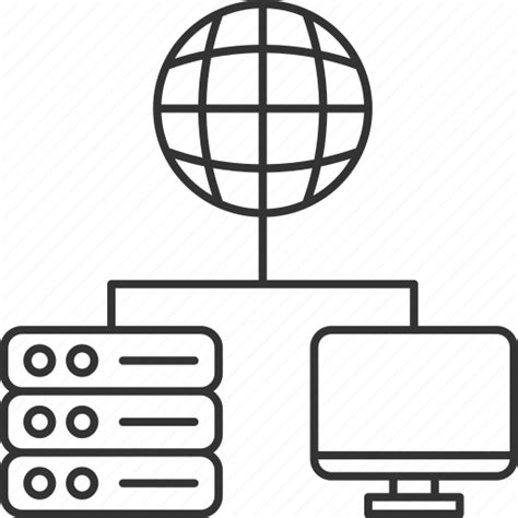 Data Communication Connection Network Server Icon Download On