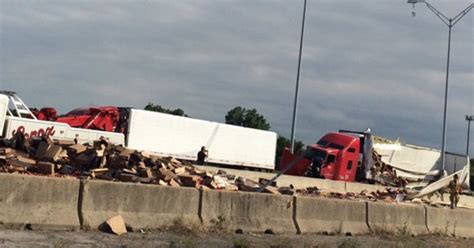 Produce Truck Crashes Closing Part Of I 44
