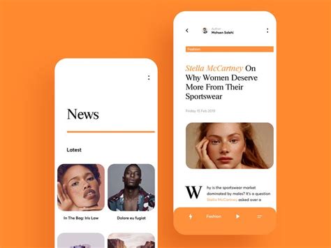 News App Design Community App Background Typography Line Category Font Photo Post News Graphics