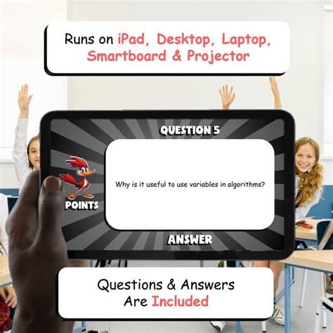 Algorithms Wing Nuts Science Game No Prep Grade 9 Review Tpt