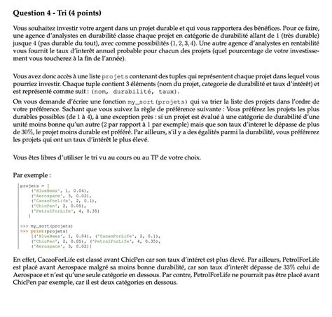 Exercice Python Débutant