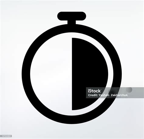 30 Seconds Countdown Timer Icon Set Time Interval Icons Stopwatch And Time Measurement Stock